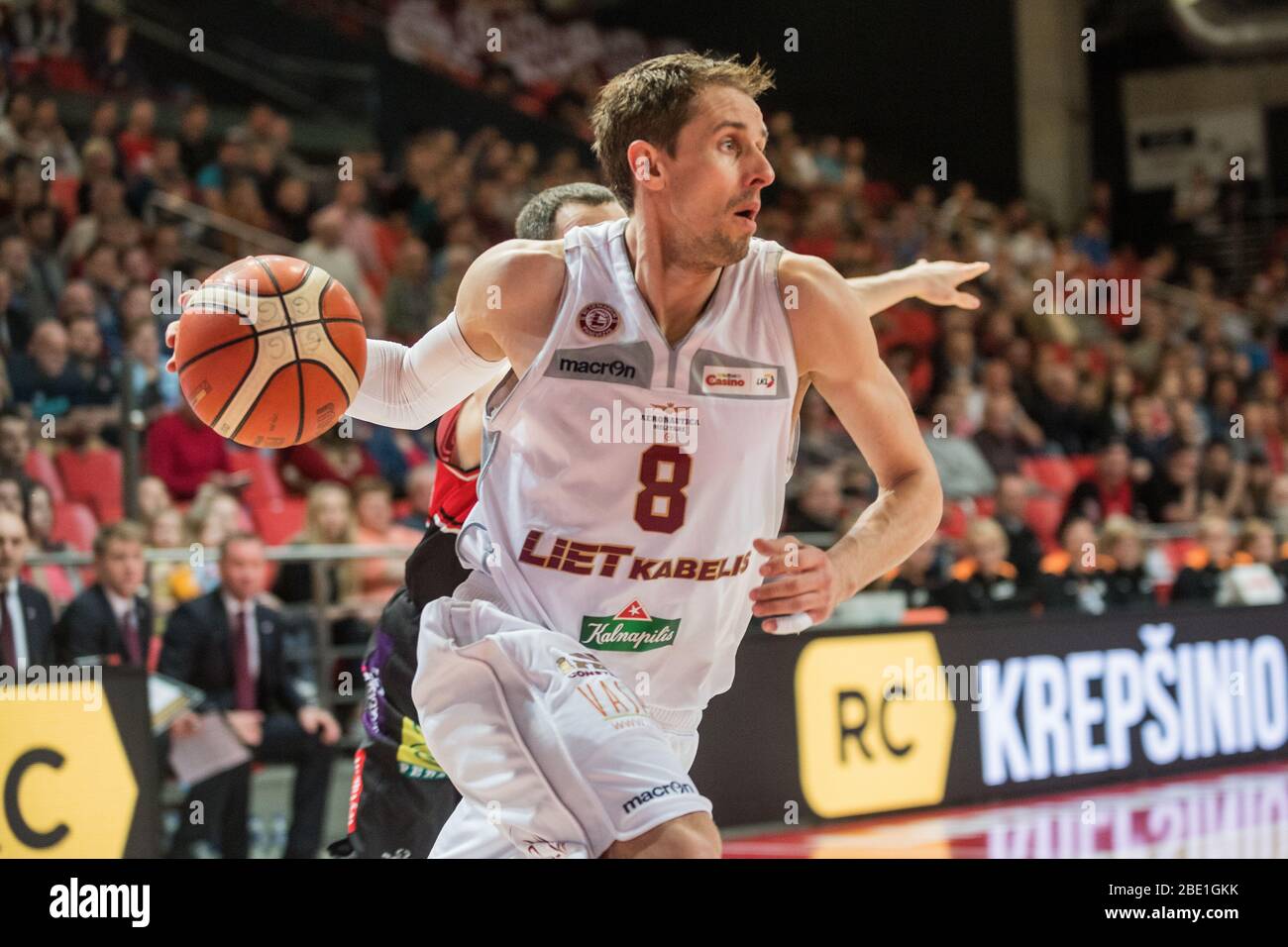 Mindaugas Lukauskis is a Lithuanian basketball player Stock Photo - Alamy