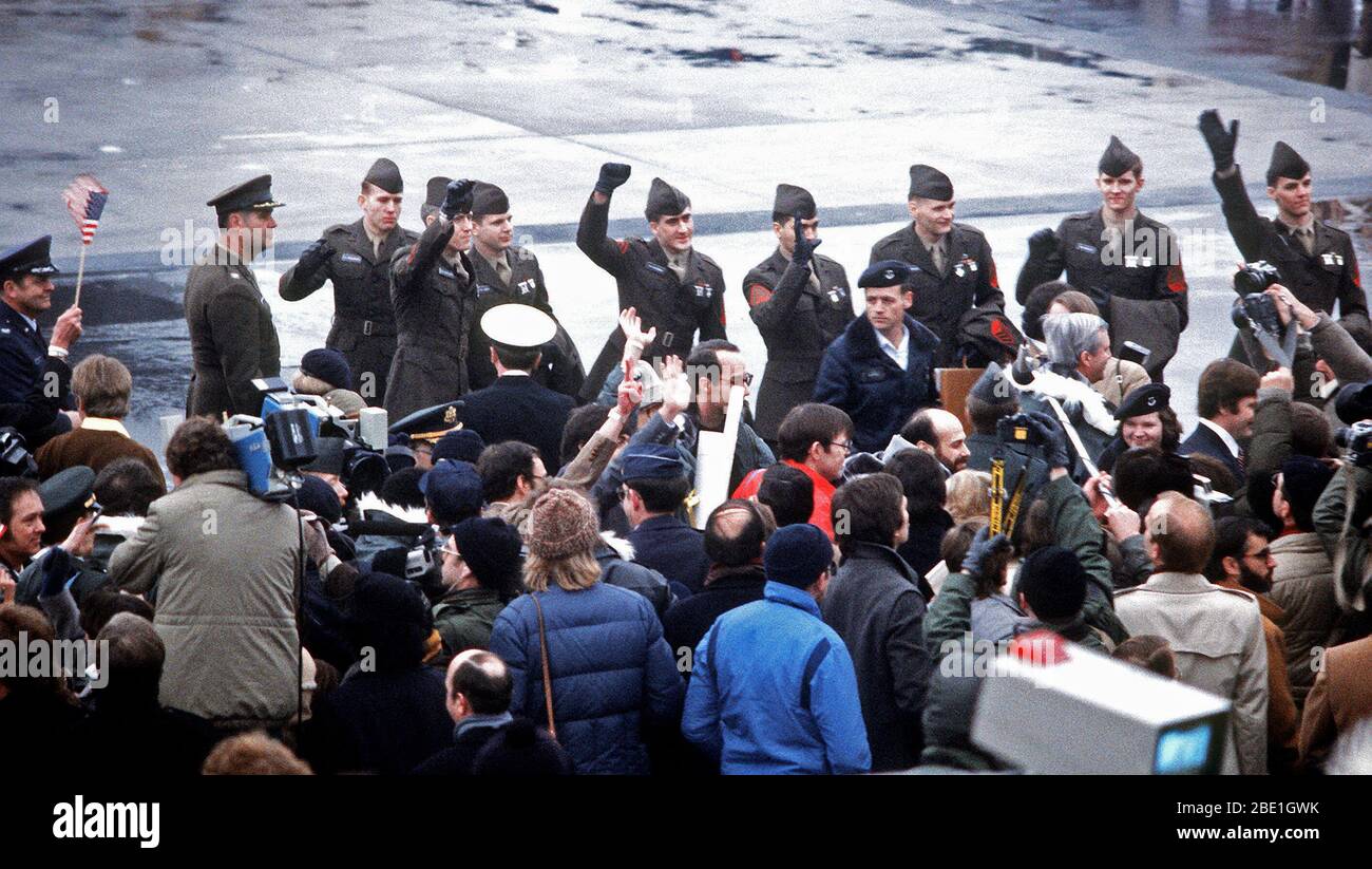 Hostages at rhein main air base hi-res stock photography and images - Alamy