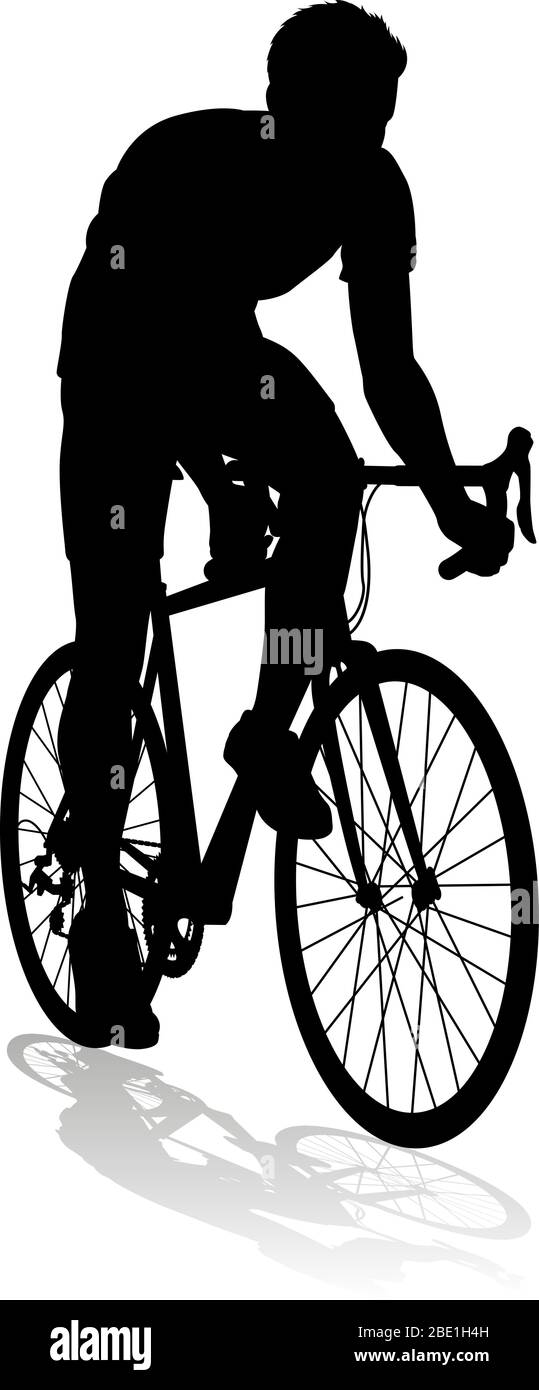 Bicycle cyclist standing Stock Vector Images - Alamy