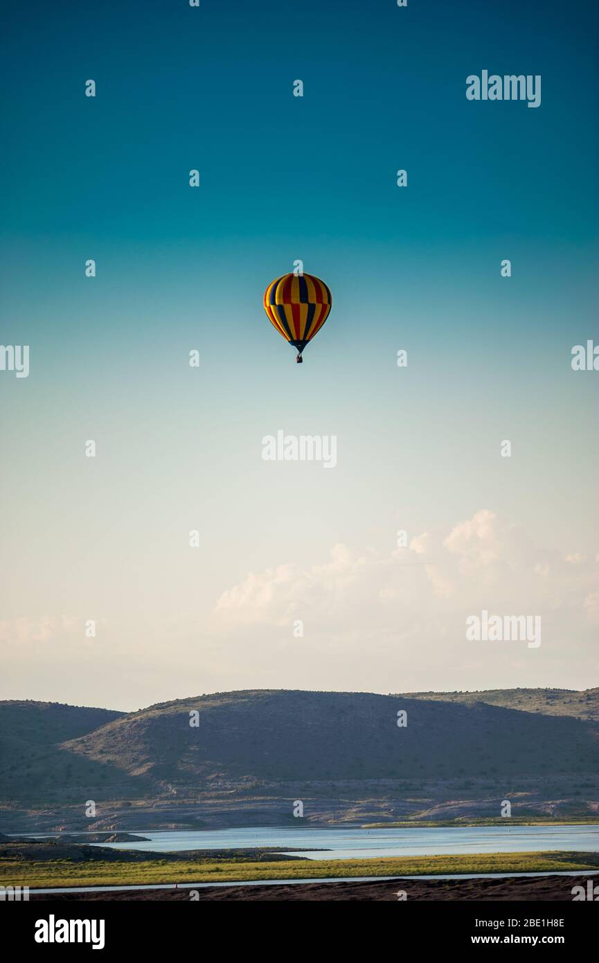 Hot air balloons over water hi-res stock photography and images - Alamy