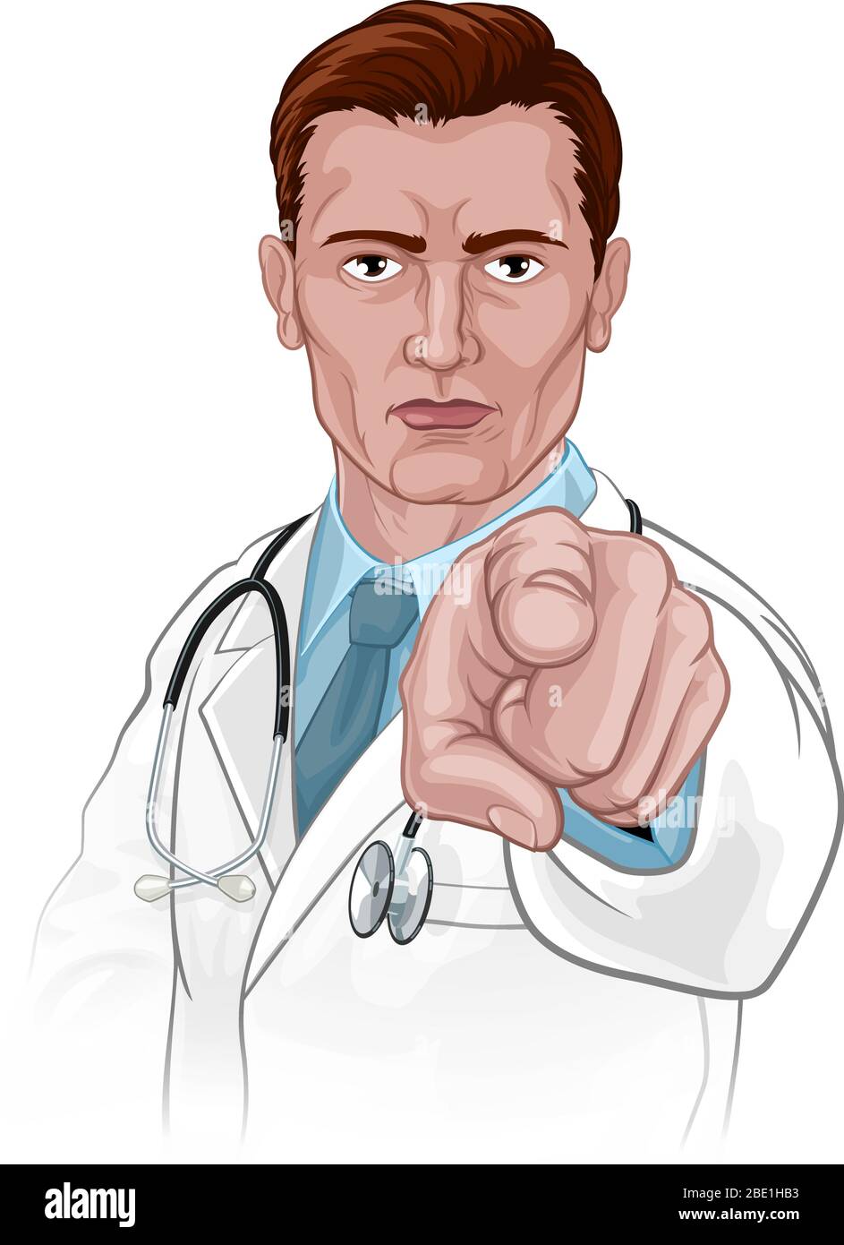 Doctor Pointing Your Country Needs Wants You Stock Vector Image & Art ...