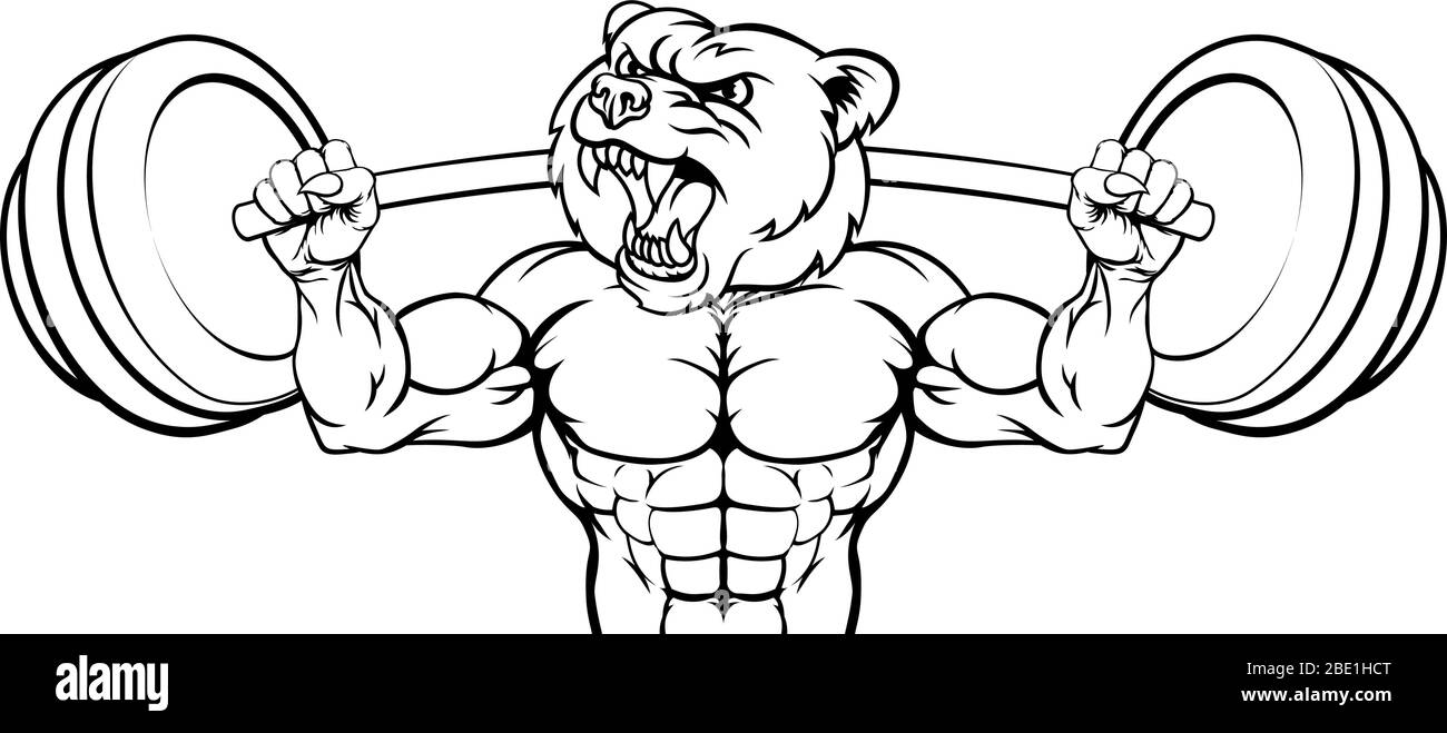 Grizzly bear holding head Cut Out Stock Images & Pictures - Alamy