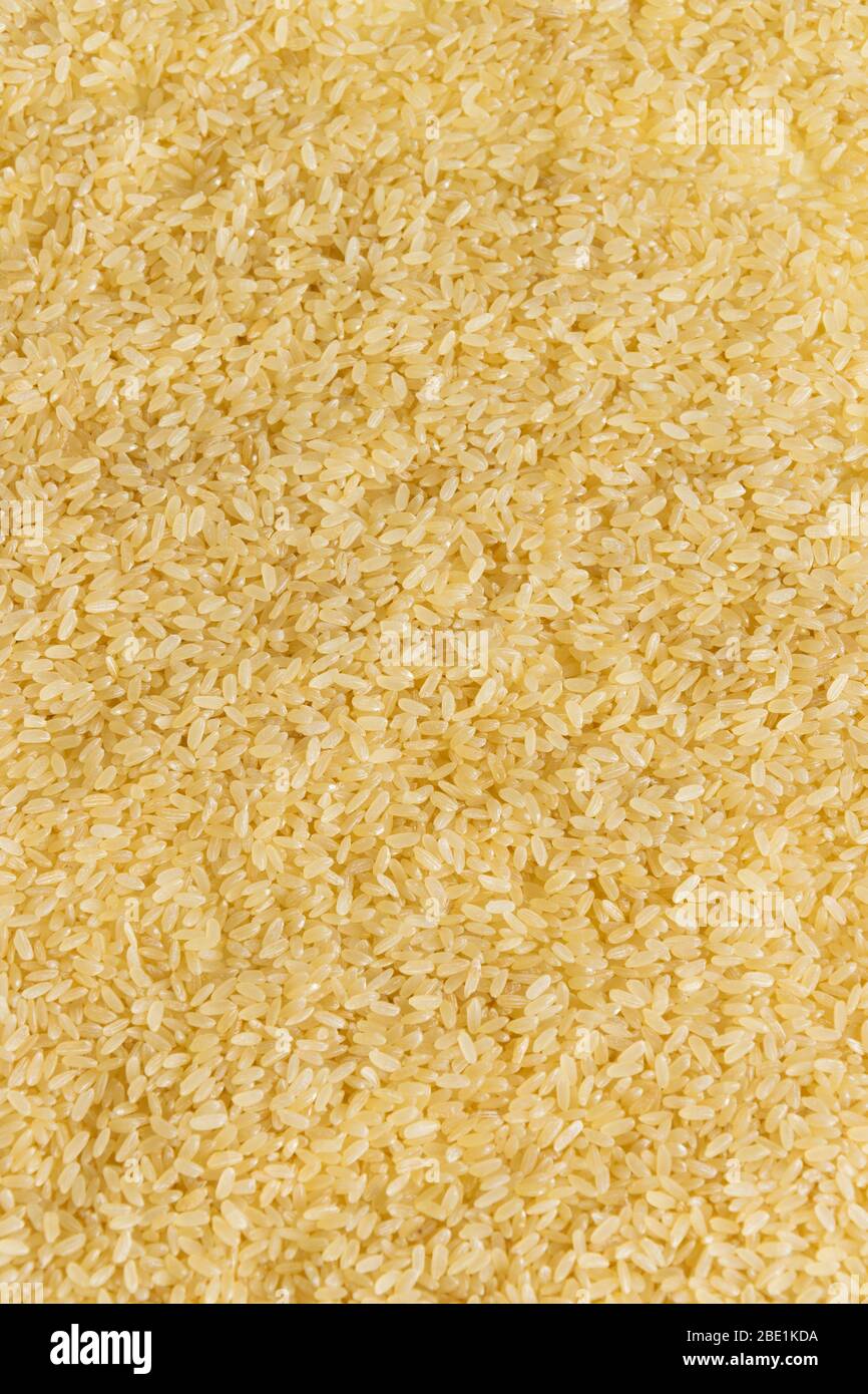 Biological brown rice background, whole grain uncooked cereal ...