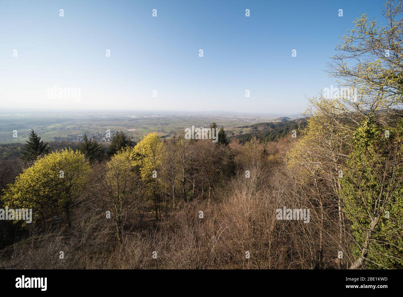nature landscape in southern germany, view from castle neuenfels Stock ...