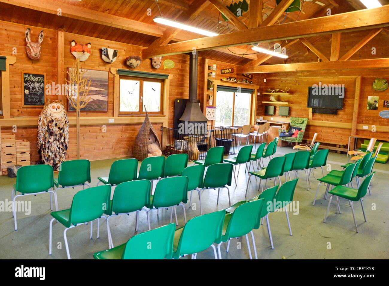 Inside the Education Room at College Lake Nature Reserve, Pitstone ...