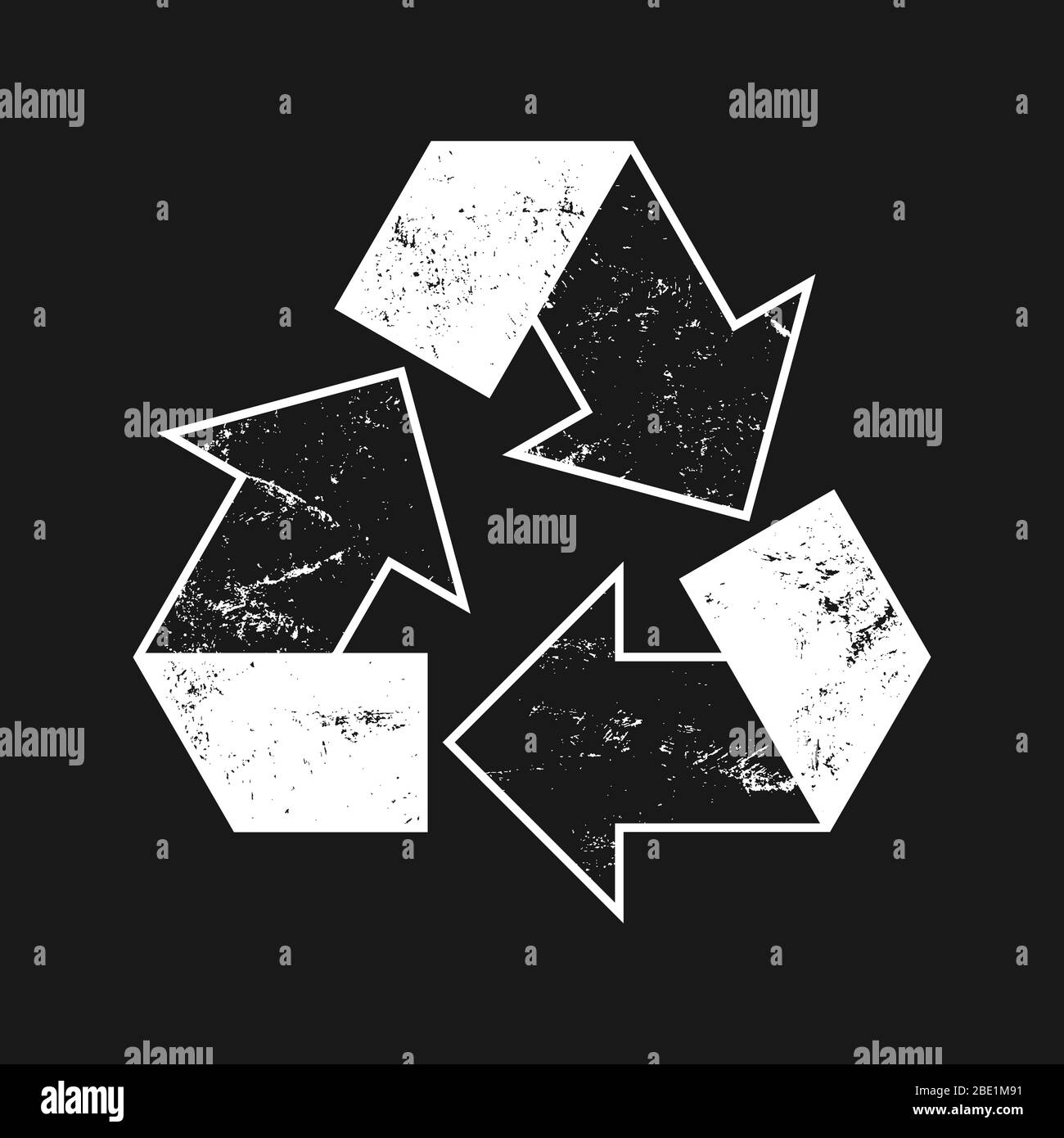 Vector recycle symbol. Grunge icon Stock Vector Image & Art - Alamy