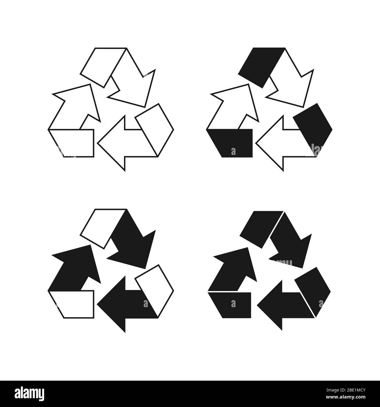 Set of recycle vector icons Stock Vector Image & Art - Alamy