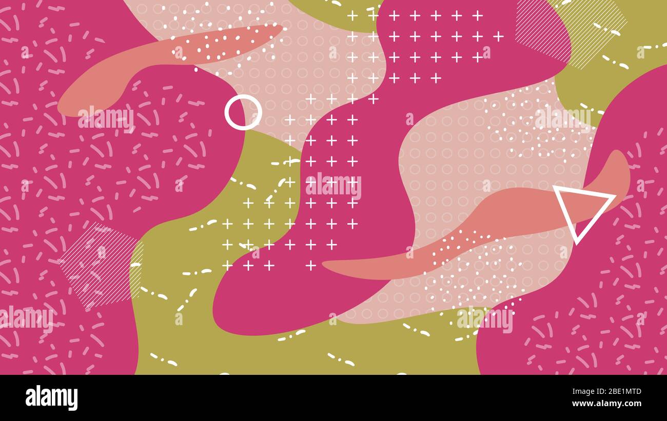 Abstract memphis background with geometric shapes Stock Vector Image ...