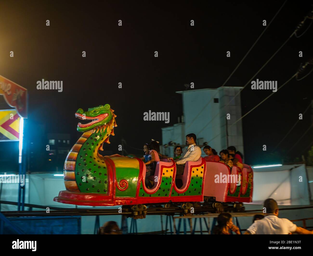 Mumbai, India - December 01, 2019: Indian family enjoying thrilling ...