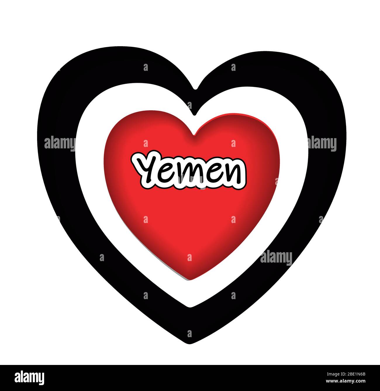 YEMEN COUNTRY EMBLEM, LOGO IN COLORS OF THE NATIONAL FLAG Stock Vector ...
