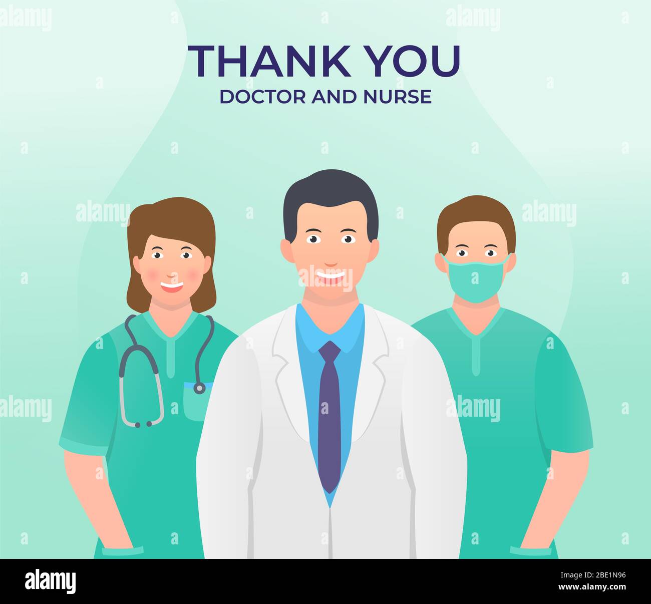 thank you for doctor and nurse for fight corona virus covid-19 with ...