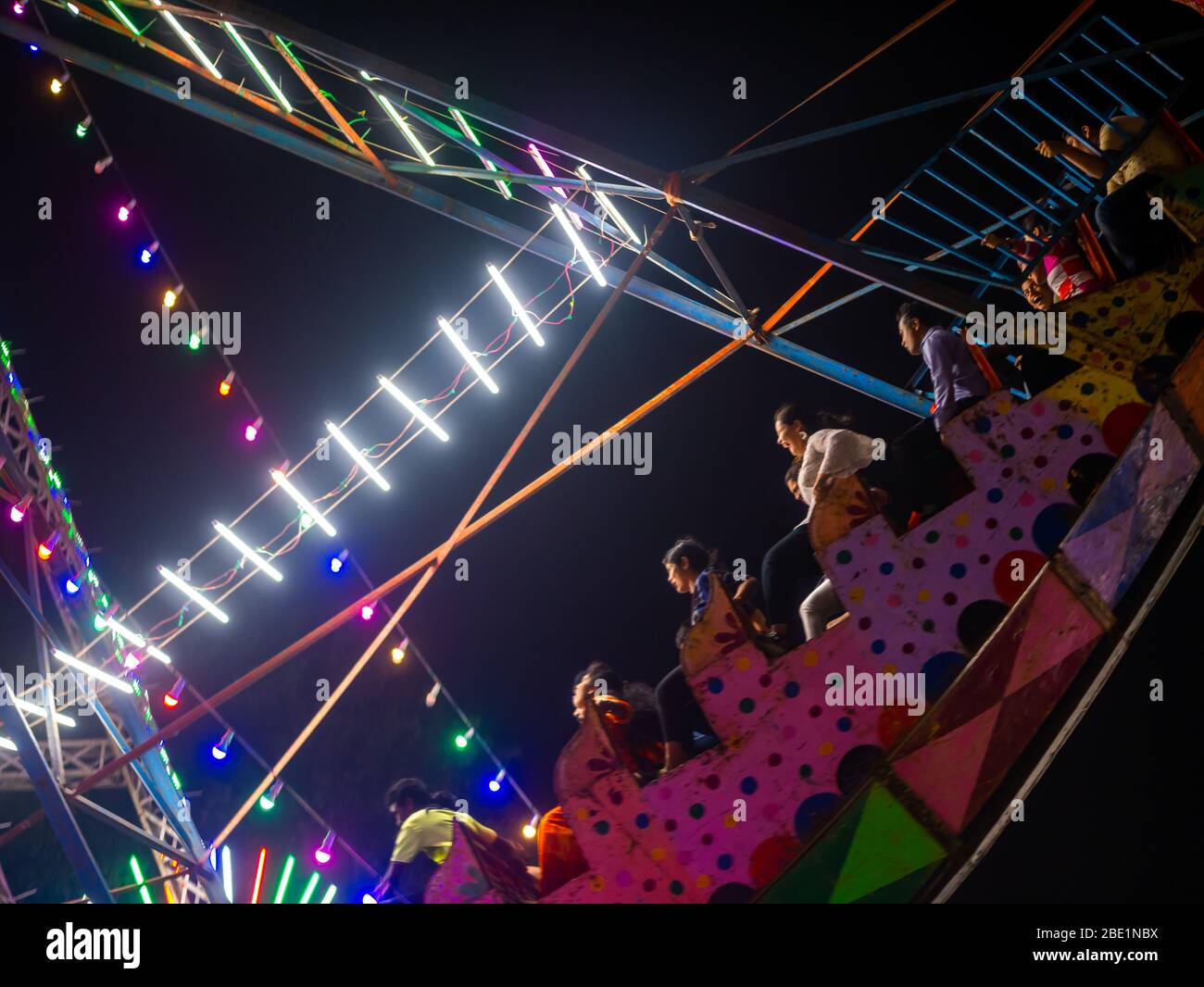 Mumbai, India - December 01, 2019: Indian family enjoying thrilling ...