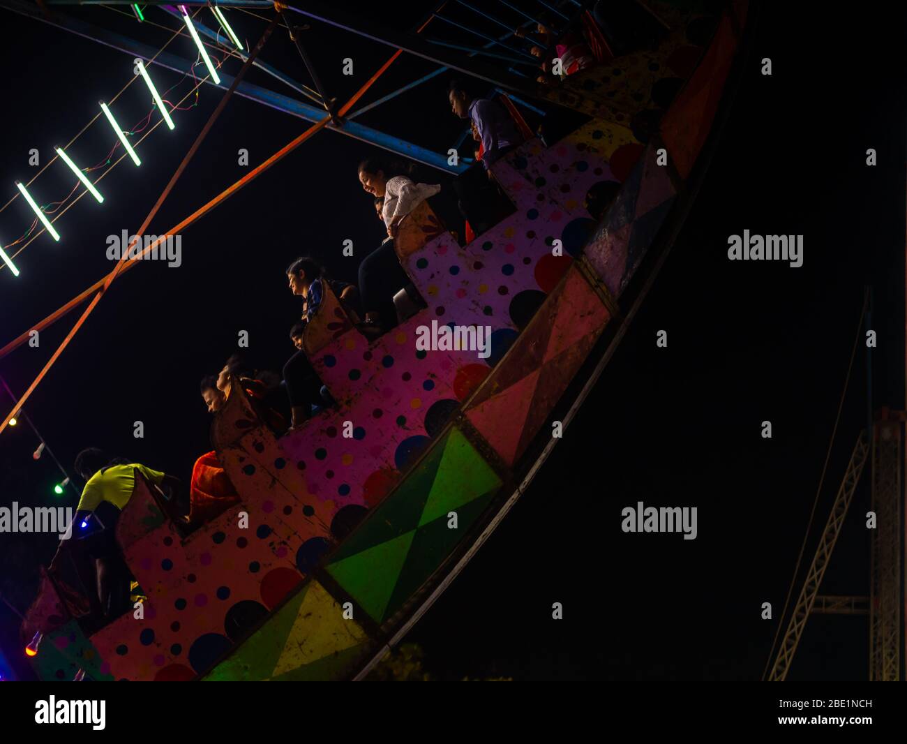 Indian giant ferris wheel hi-res stock photography and images - Alamy