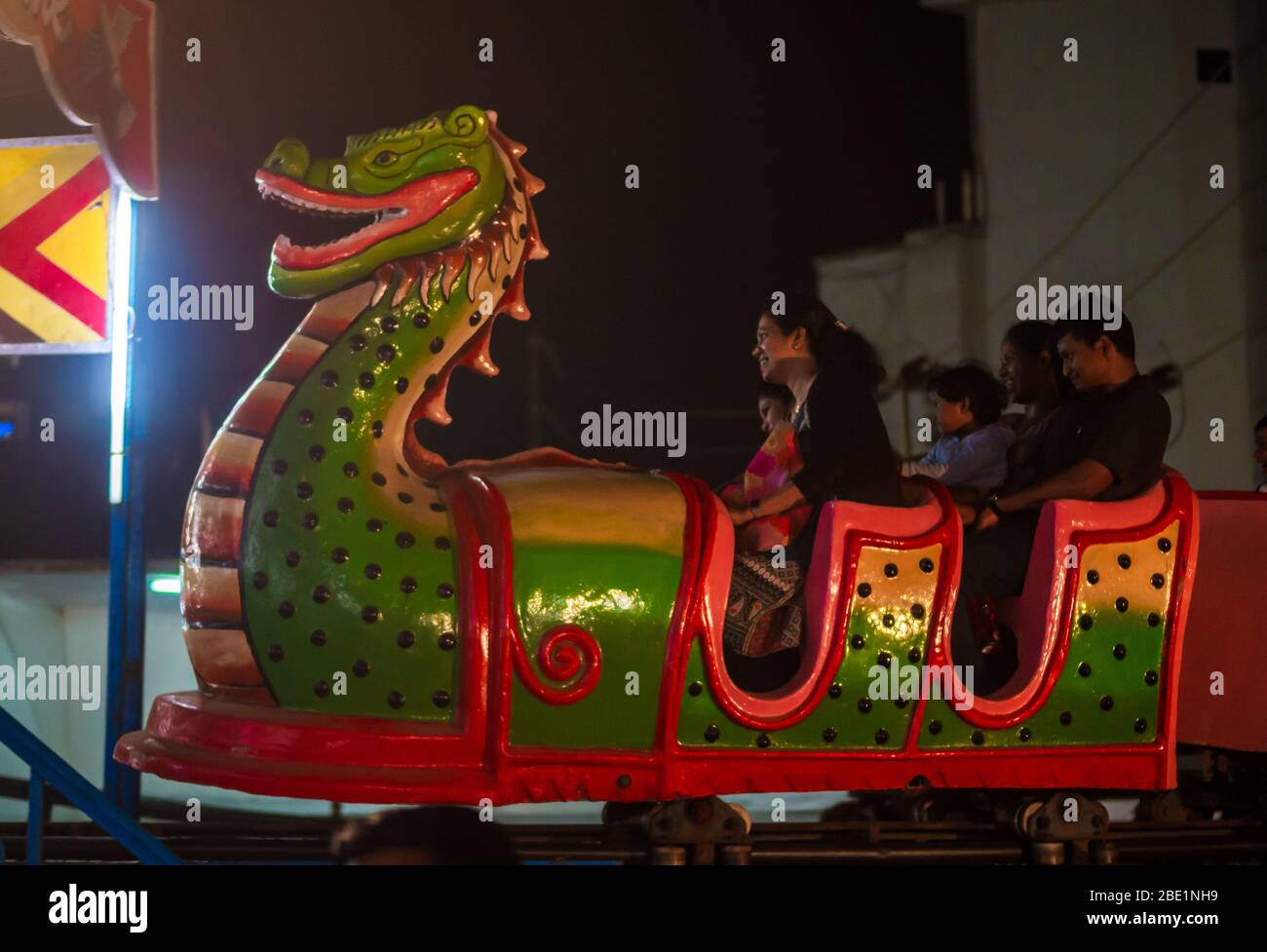Mumbai, India - December 01, 2019: Indian family enjoying thrilling ...