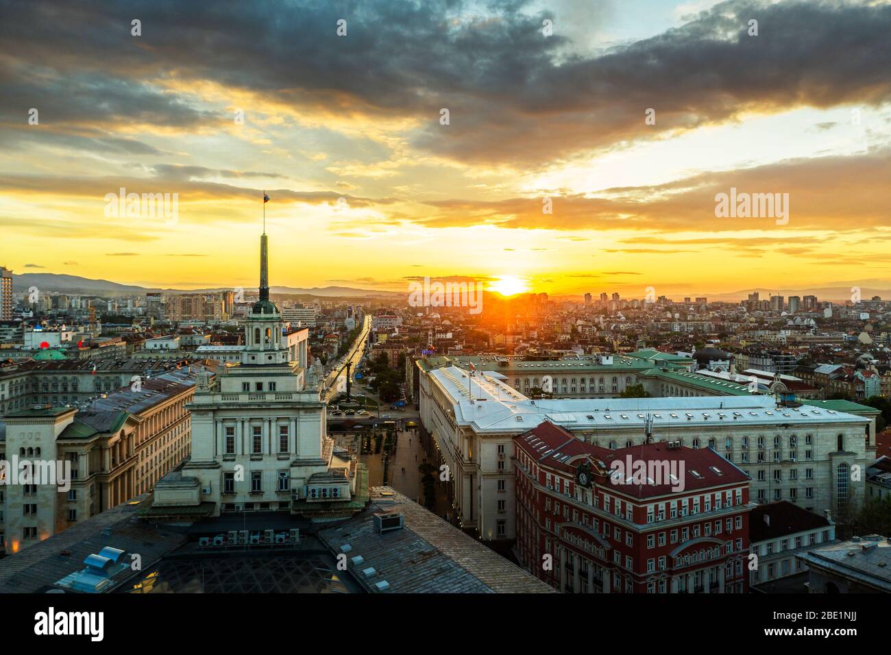 Sofia buildings bulgaria aerial hi-res stock photography and images - Alamy