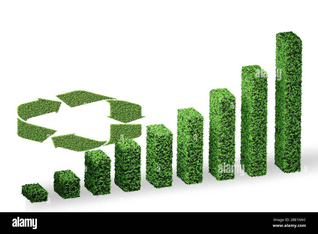 Green ecological concept - 3d rendering Stock Photo - Alamy