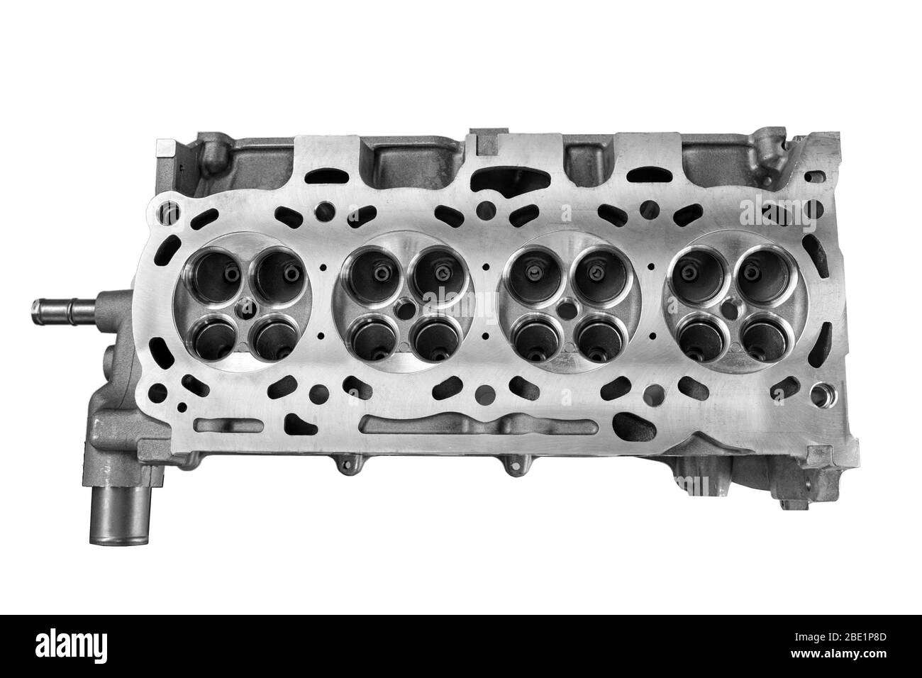 Cylinder head combustion engine isolated on white background Stock ...