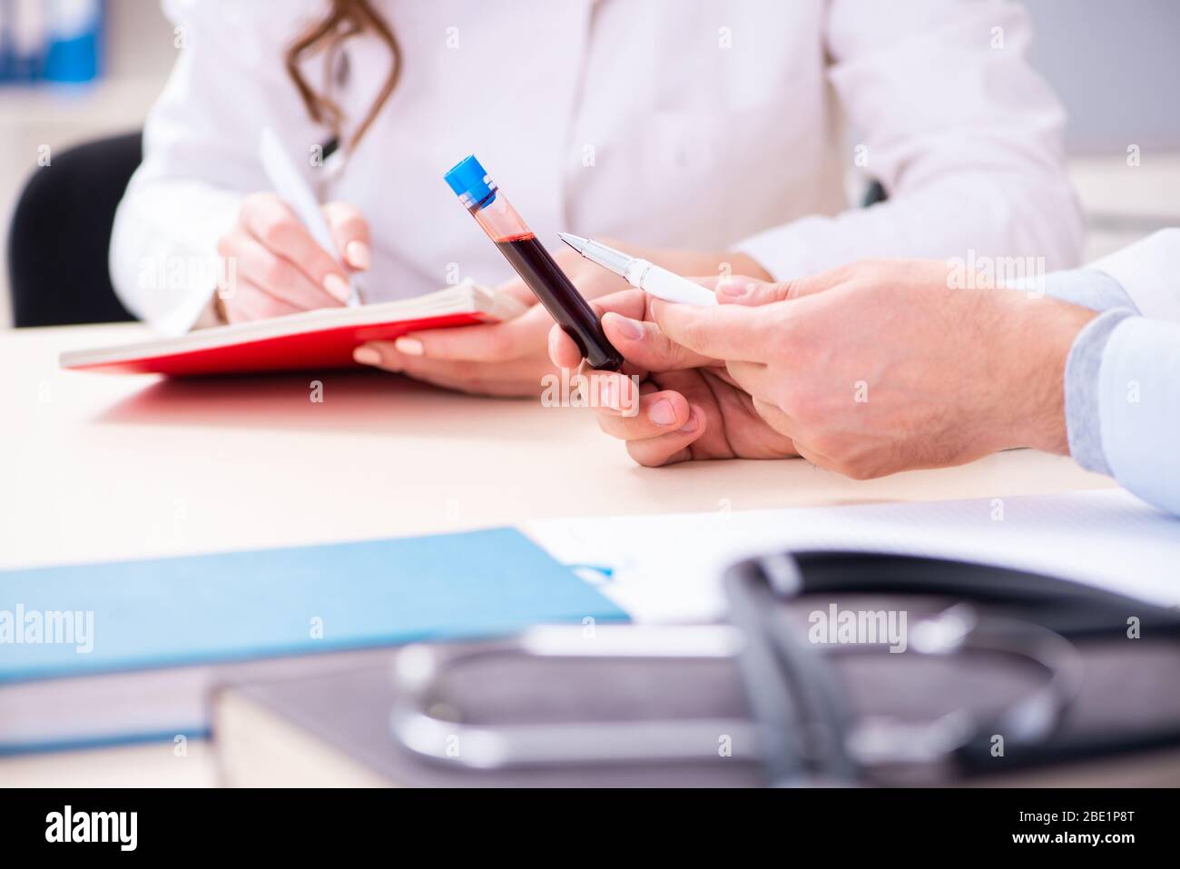 Student students blood sample hi-res stock photography and images - Alamy
