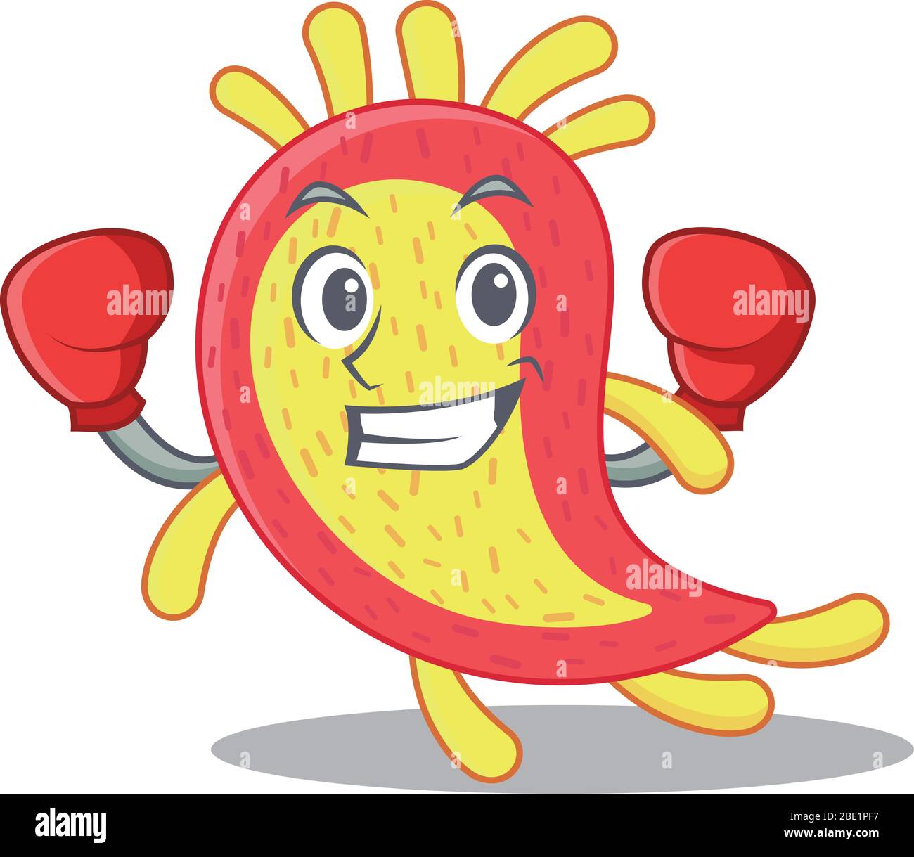 A Sporty Boxing Athlete Mascot Design Of Azorhizobium Caulinodans With