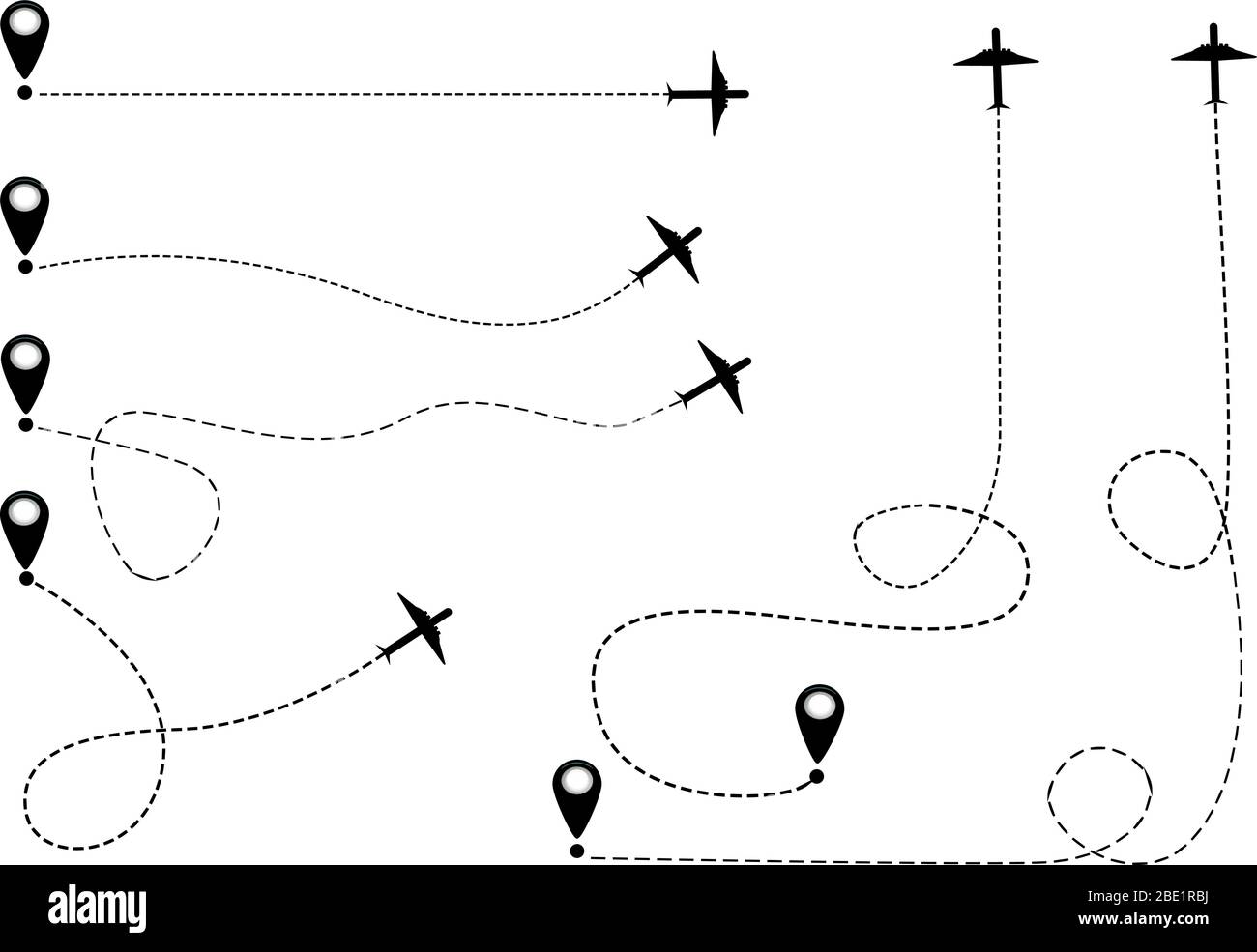 Plane icon vector Stock Vector Image & Art - Alamy