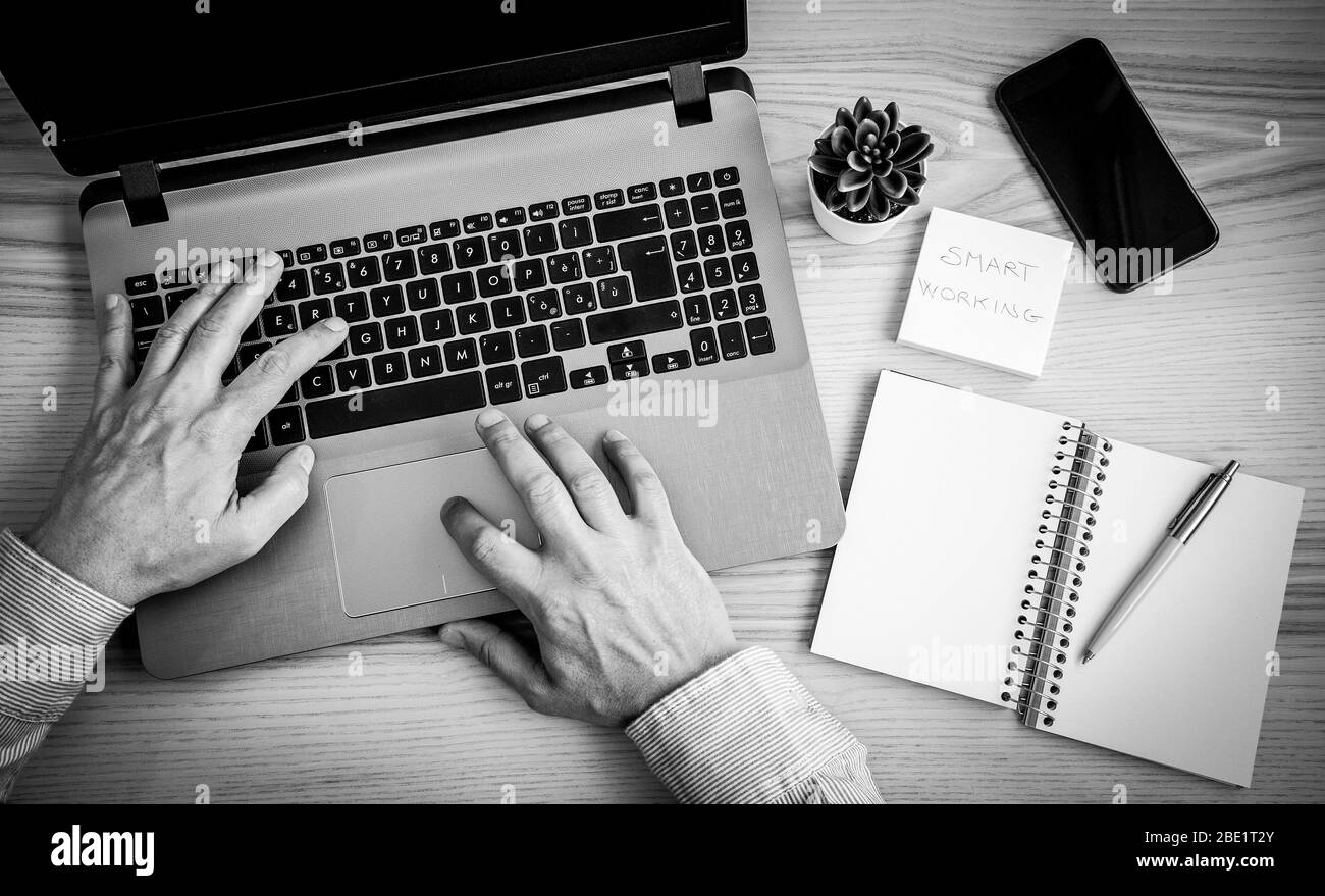Post office male worker Black and White Stock Photos & Images - Alamy