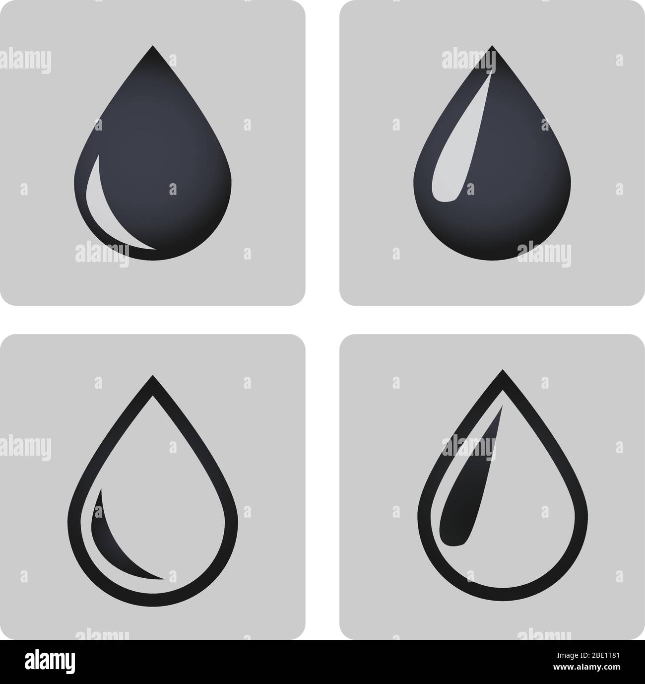 rain drop icon set Stock Vector Image & Art - Alamy