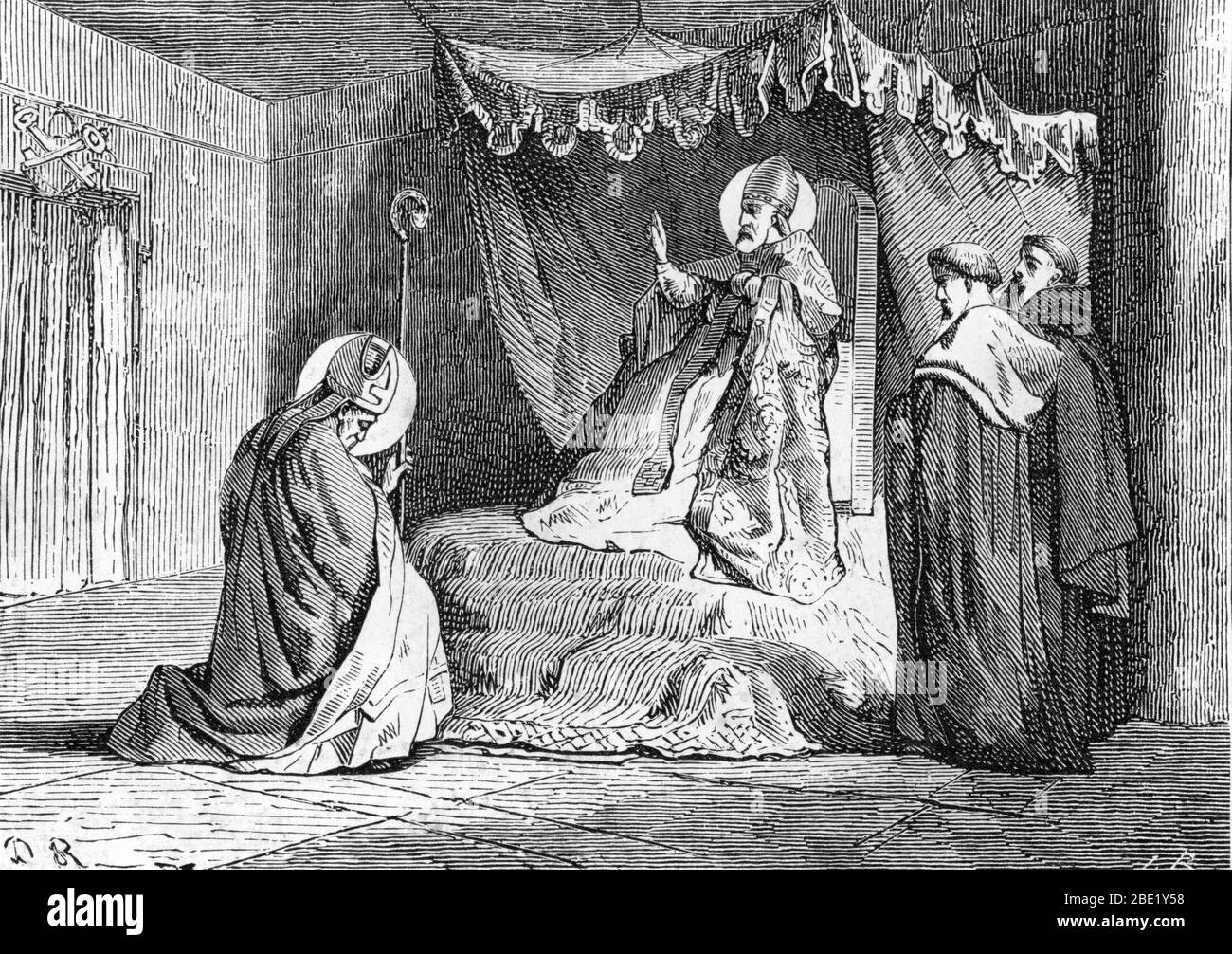 Representation du pape saint Celestin Ier (422-432) (Pope Celestine I ...