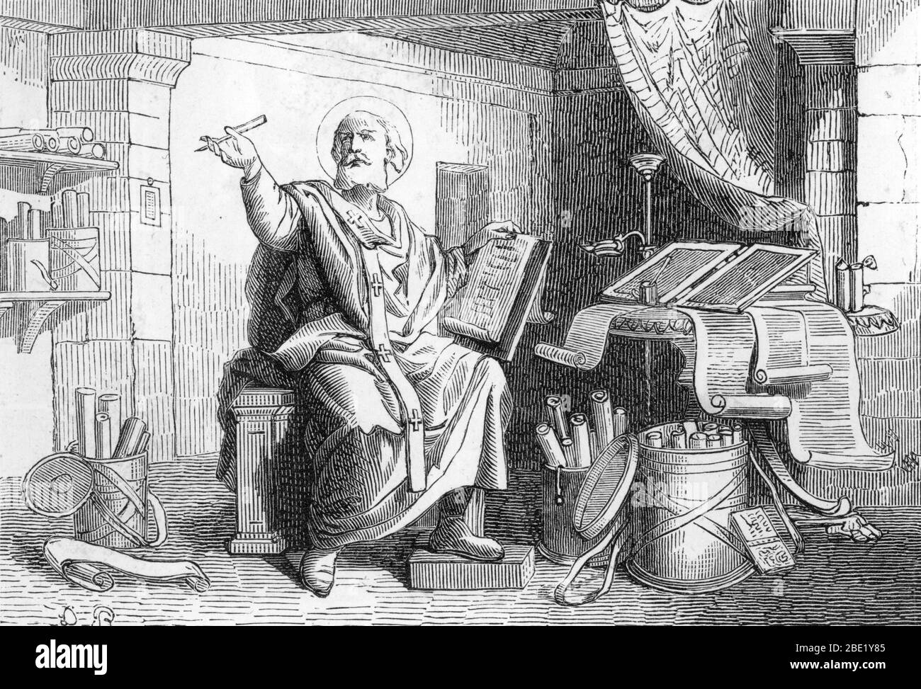 Representation de saint Lucien d'Antioche (240-312) (St Lucian of ...