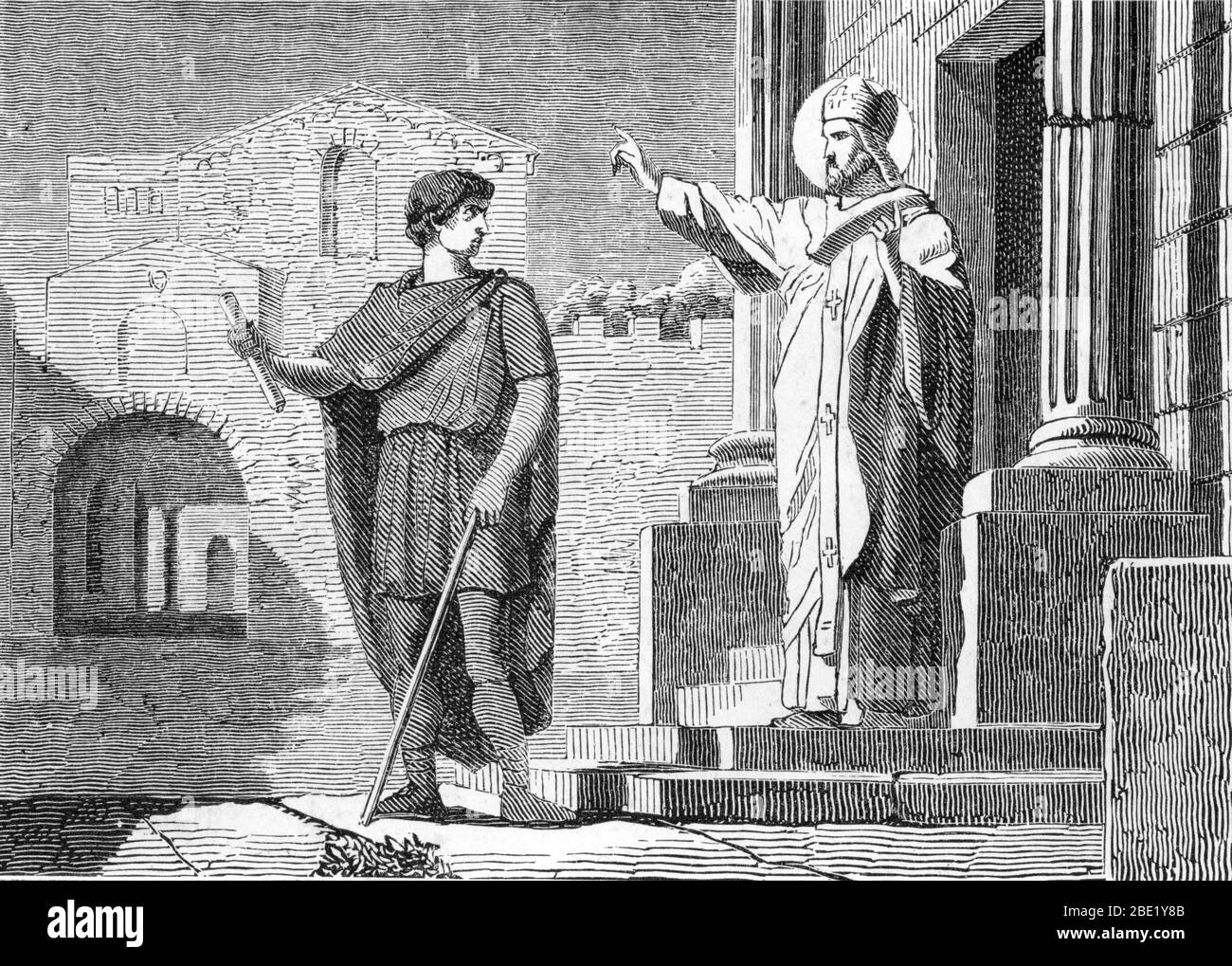 Representation de Saint Claude Apollinaire (Apollinaris ou Apolinaris ...