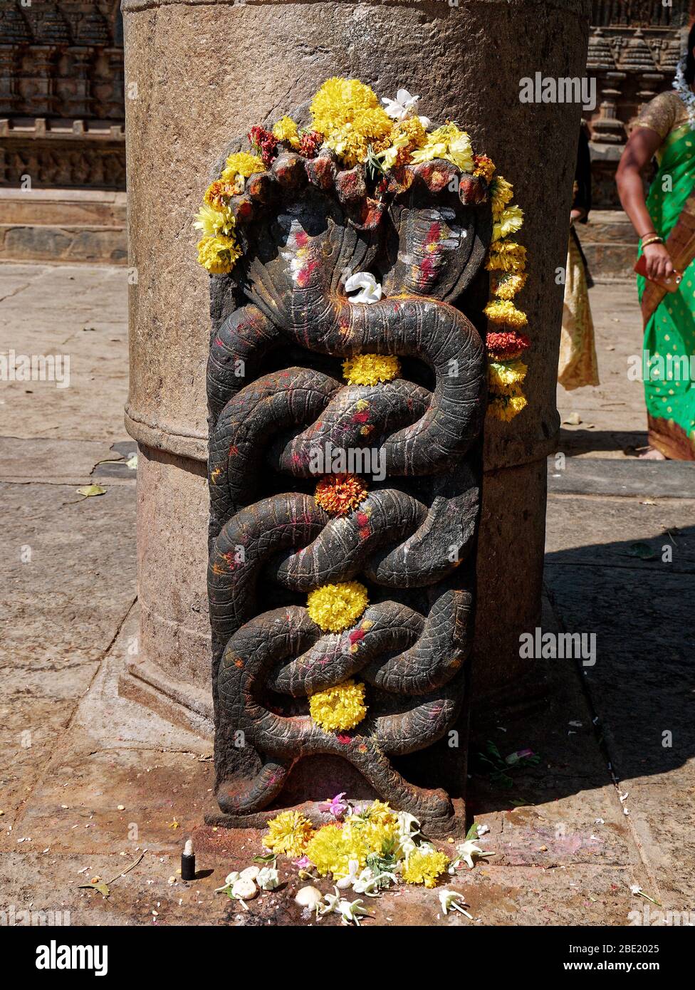 Carving of a Nagadevatha( Two snake Stock Photo - Alamy