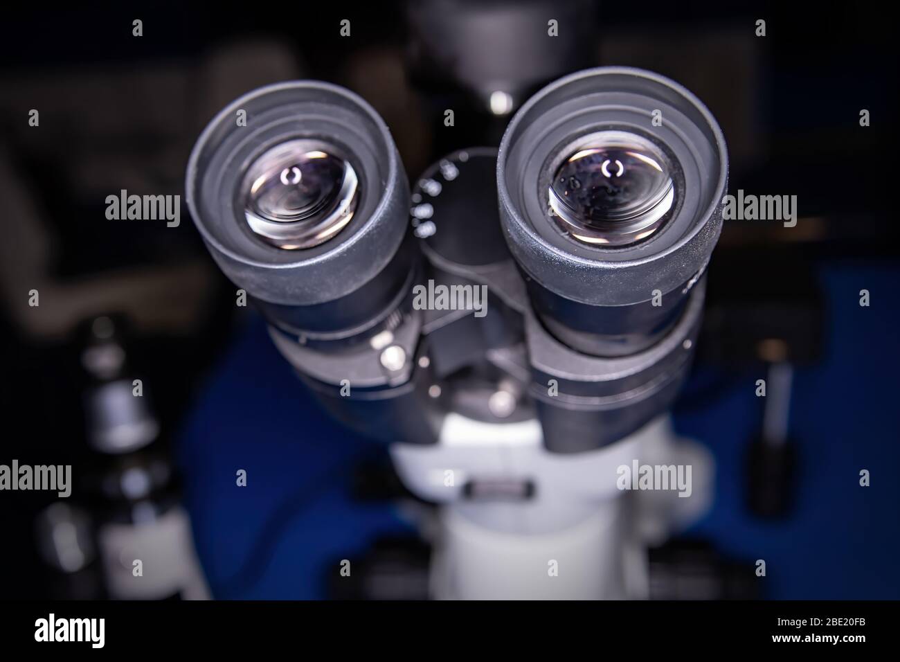 Laboratory Microscope. Scientific research background. The optical ...
