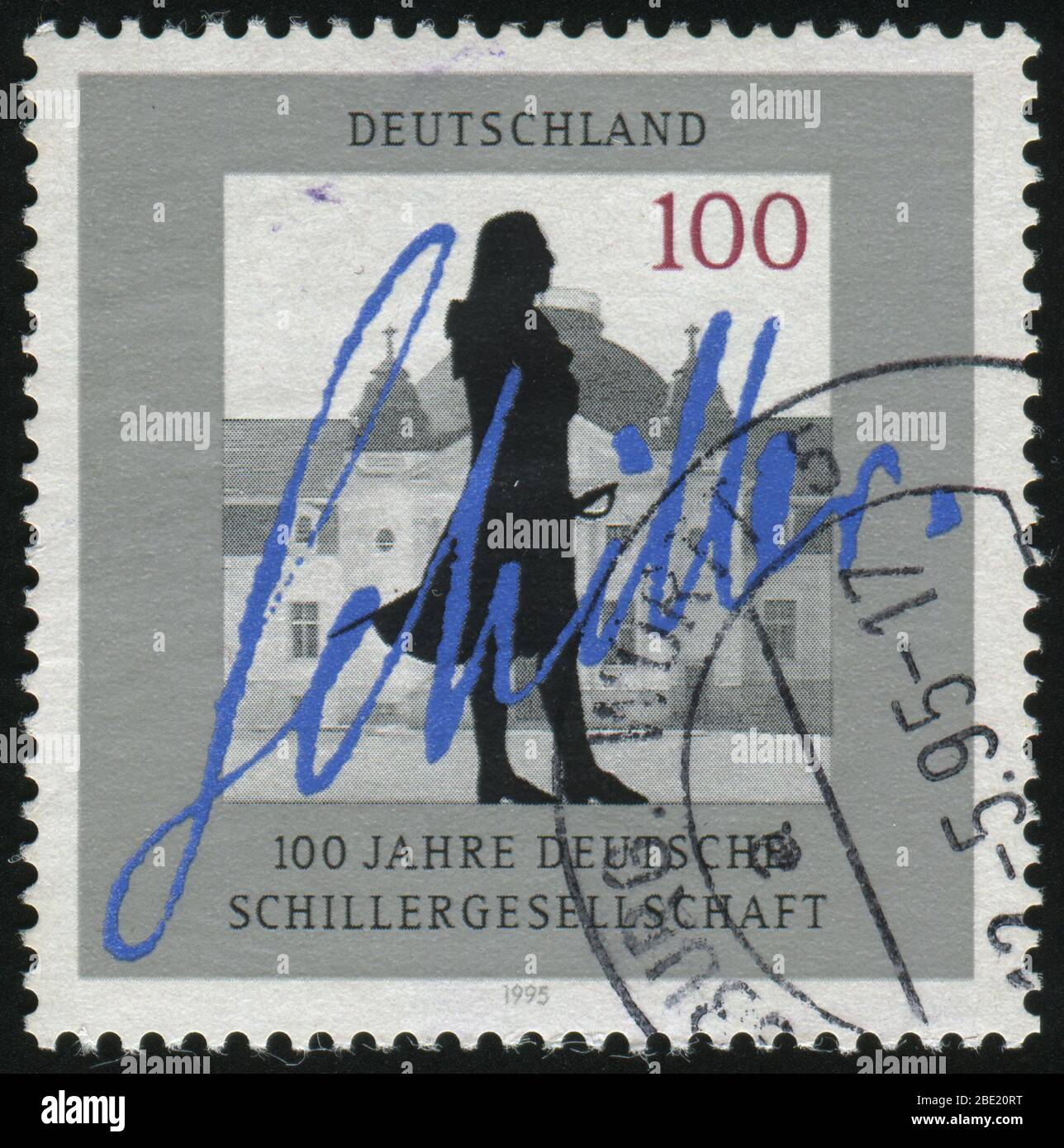 GERMANY- CIRCA 1995: stamp printed by Germany, shows Schiller, circa ...
