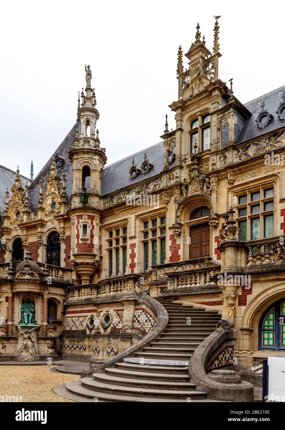 The main entrance in Benedictine palace - neo-Gothic and neo ...