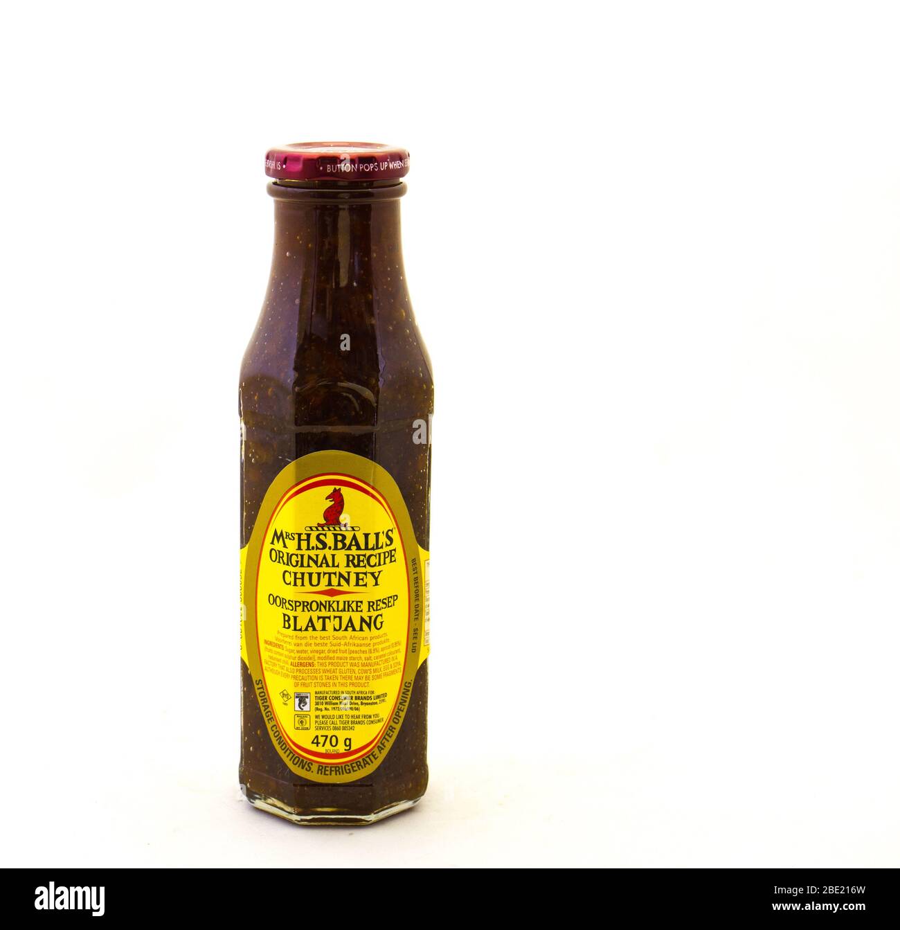 Mrs h s balls chutney bottle Cut Out Stock Images & Pictures - Alamy