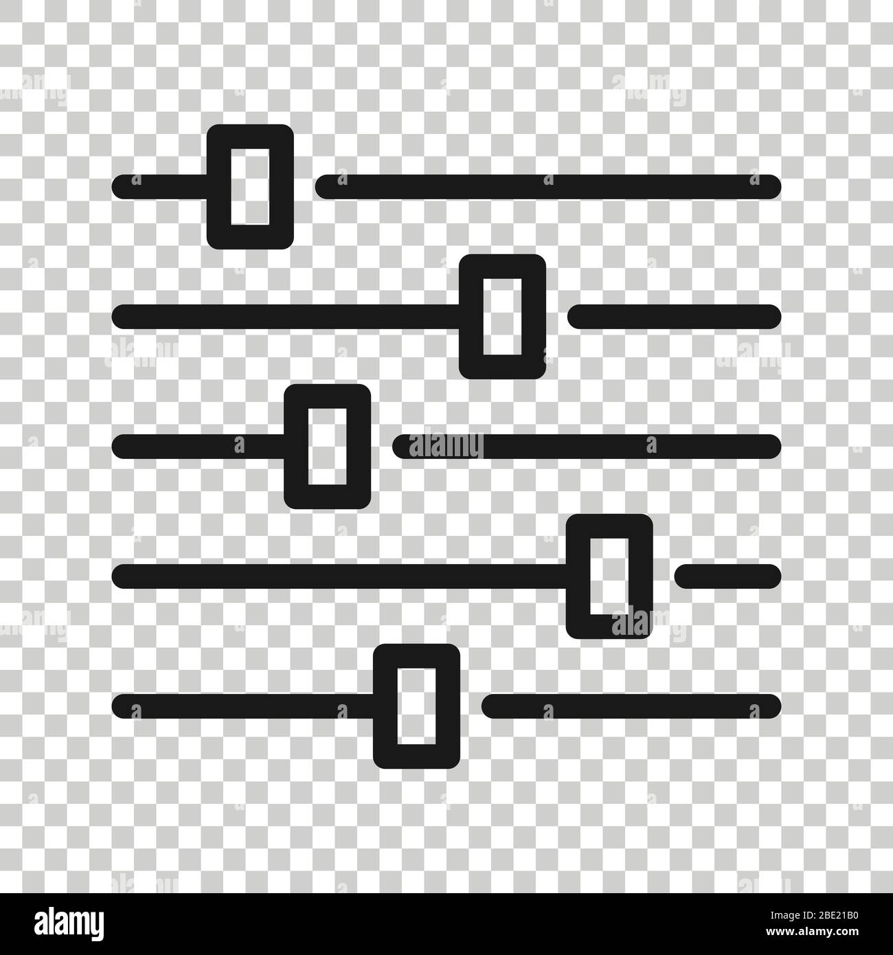 Control volume icon in flat style. Audio adjusting sign vector ...