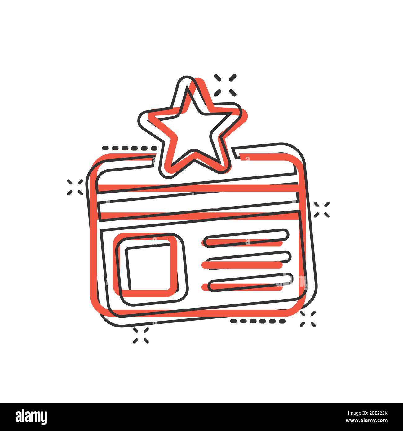 Loyalty card icon in comic style. Reward cartoon vector illustration on ...