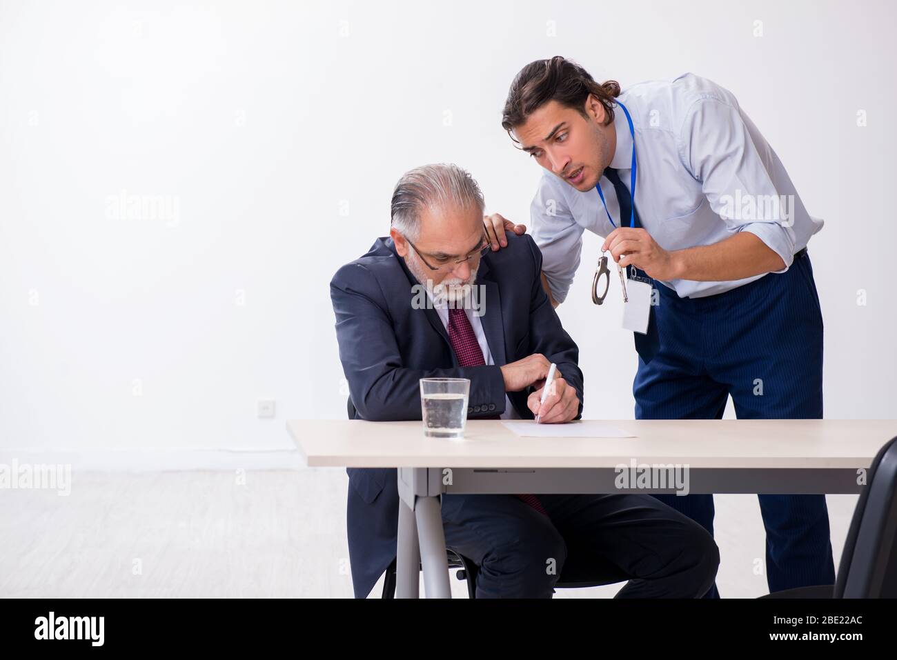 Jail Inmate Meeting With His Lawyer High Resolution Stock Photography ...