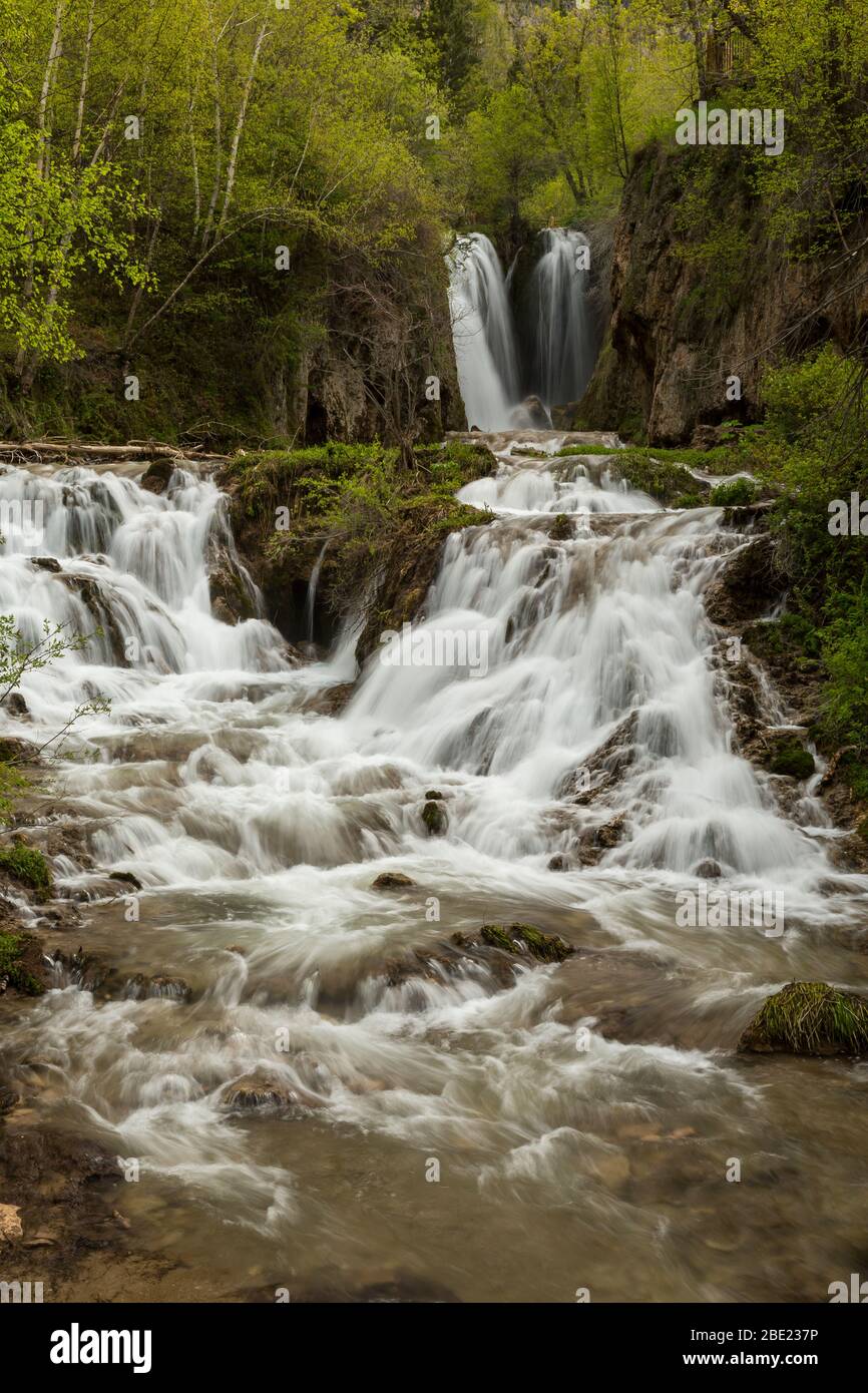 Roughlock falls waterfall hi-res stock photography and images - Alamy