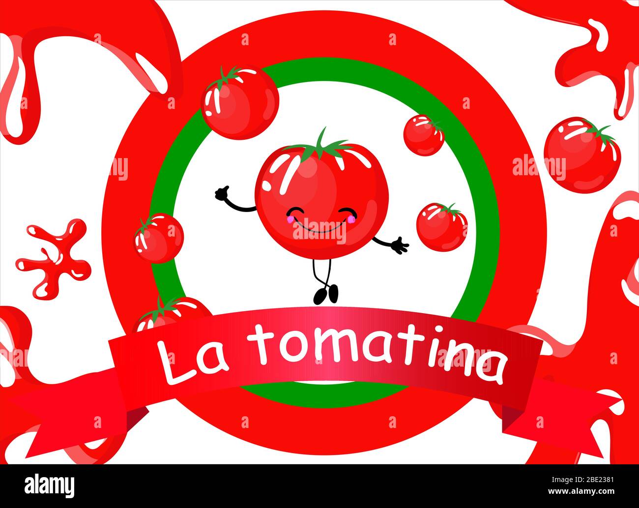 Abstract designs for spanish festival la tomatina Stock Vector Image ...