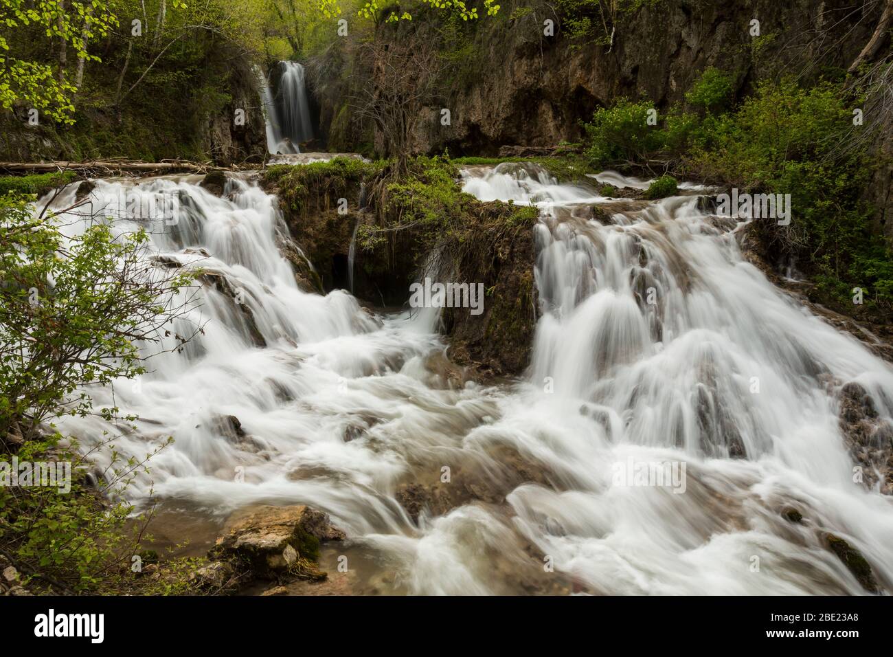 Spearfish falls waterfall hi-res stock photography and images - Alamy