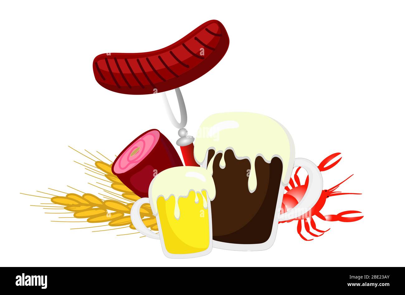 German beer advertising Stock Vector Images - Alamy