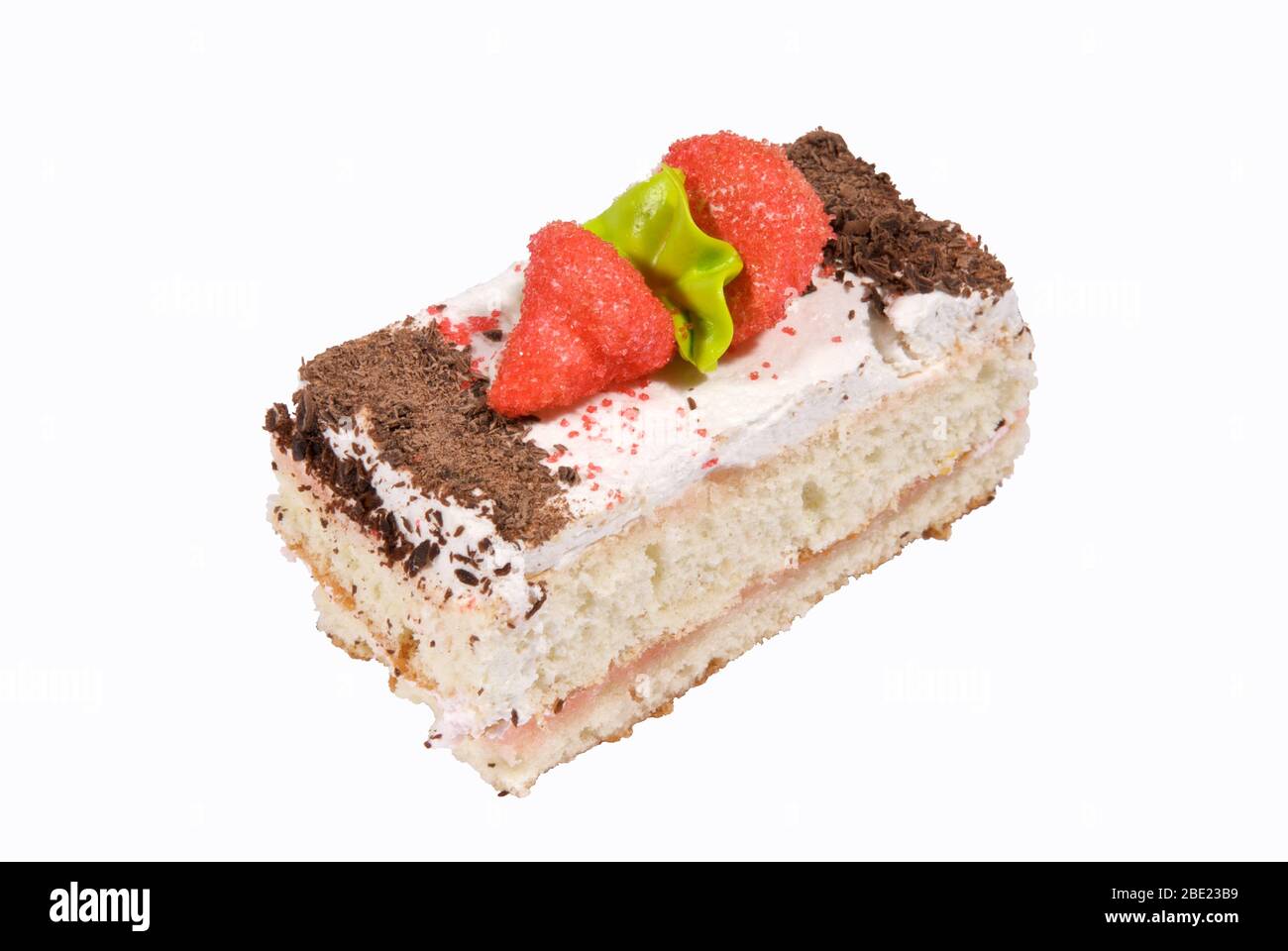 Baking dessert sweet cake on a white background Stock Photo - Alamy