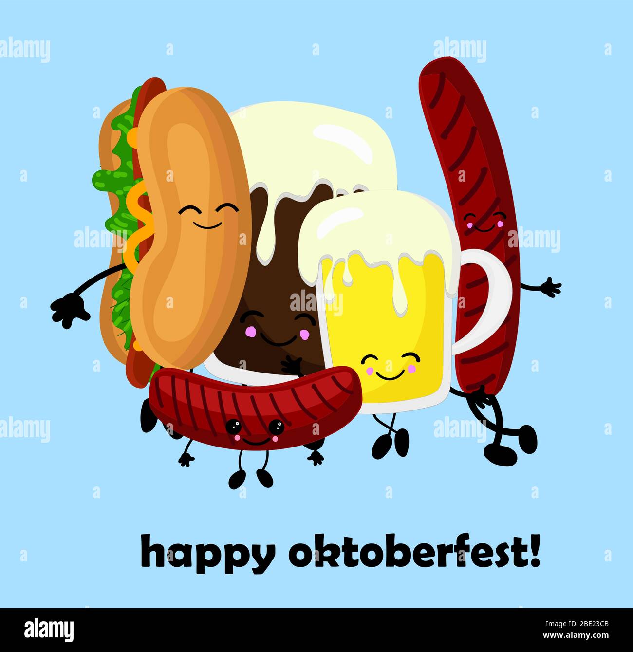 WebOktoberfest. Grilled sausages, beer and hot dog are best friends ...