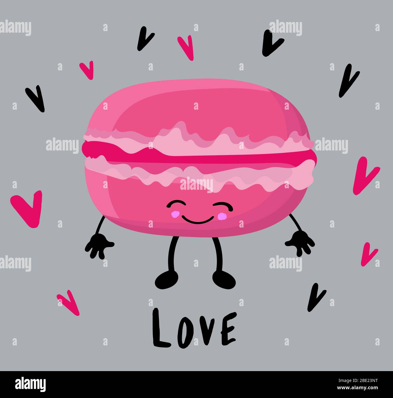 French almond cake Stock Vector Images - Alamy