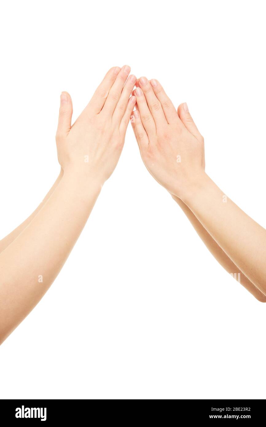 Hand gestures arms showing Cut Out Stock Images & Pictures - Alamy