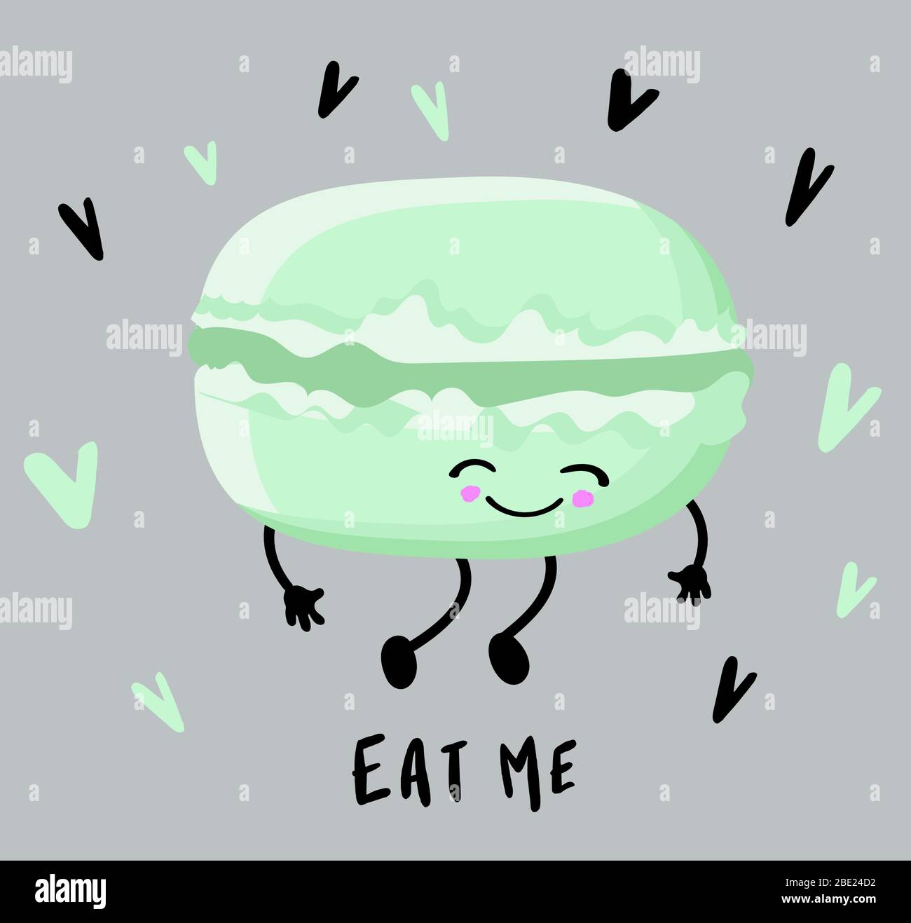 Macaron love Stock Vector Images - Alamy