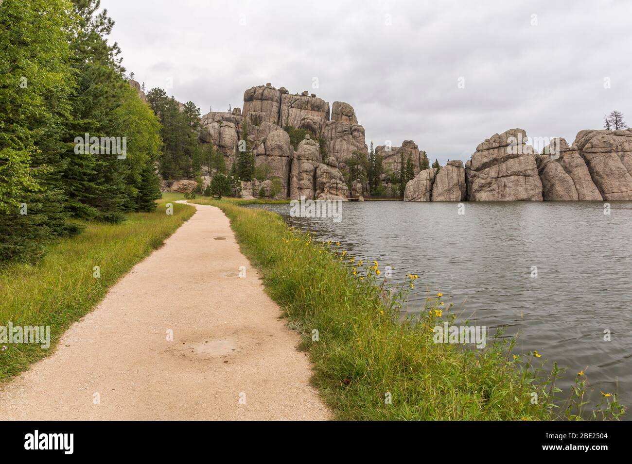 Sylvan Lake Scenic Landscape Stock Photo - Alamy