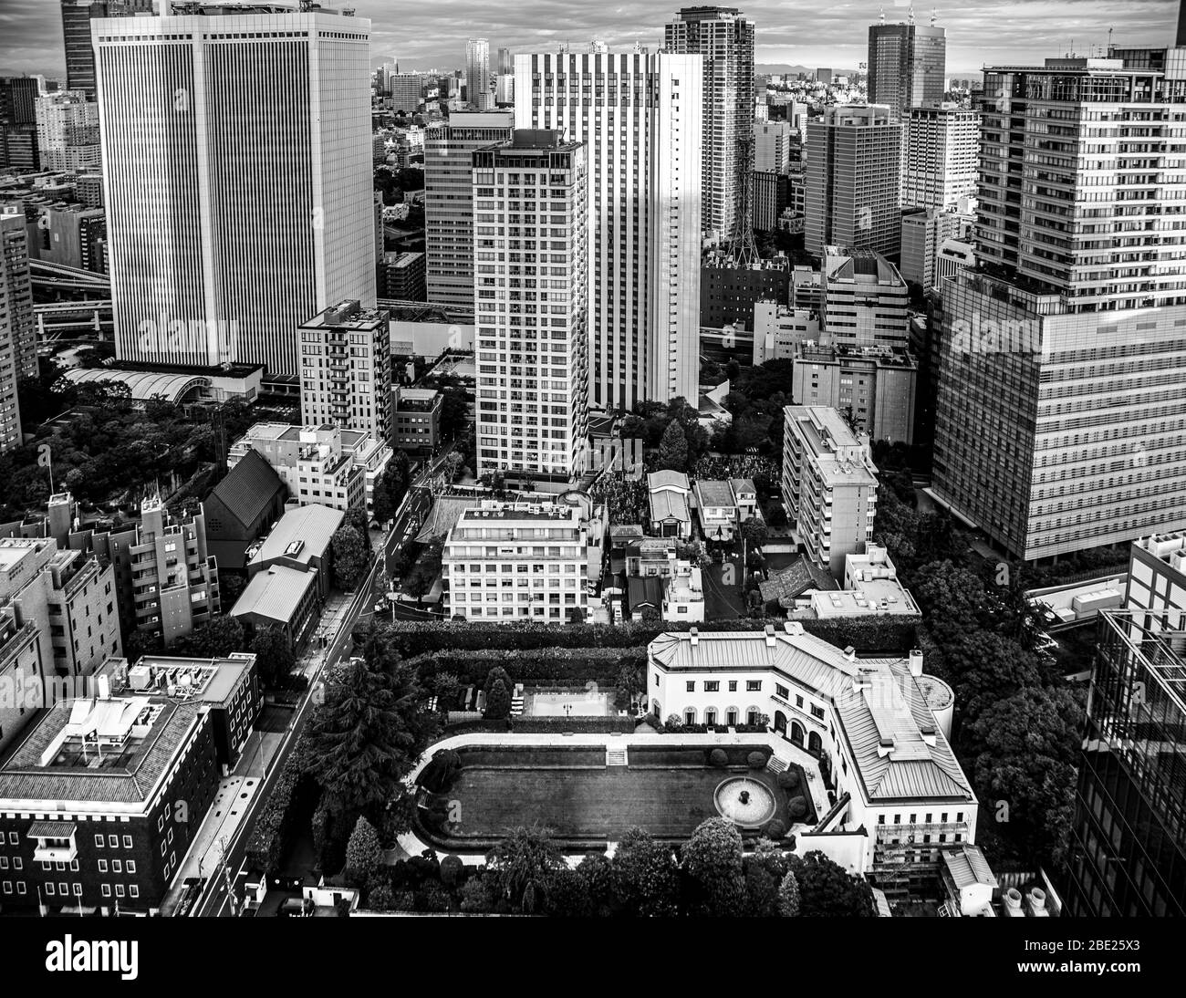 Aerial photography tokyo Black and White Stock Photos & Images - Alamy