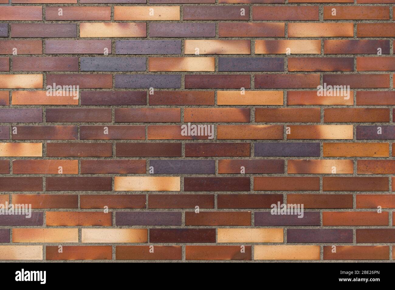 Detail of an old wall of yellow to brownish clinker bricks Stock Photo ...