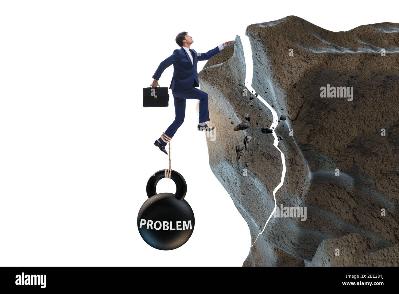 The concept of problem with businessman Stock Photo - Alamy